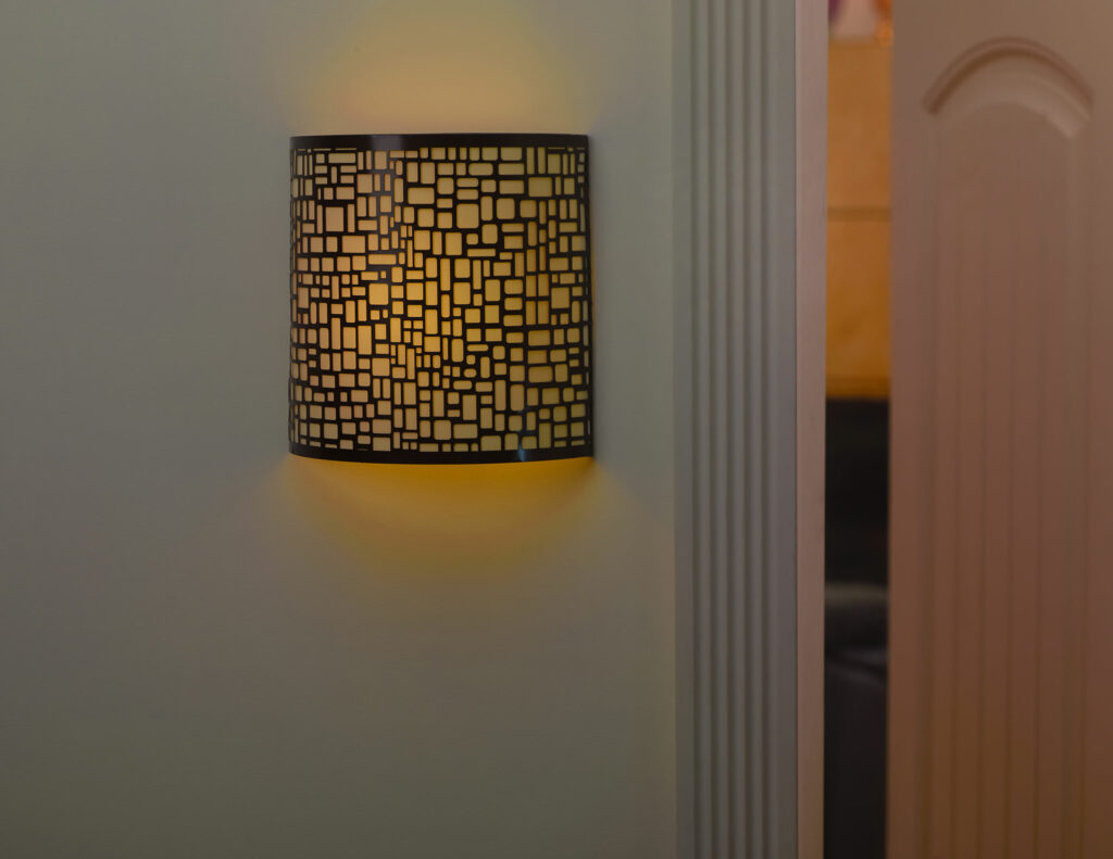 London Barrel Battery Operated Wall Light