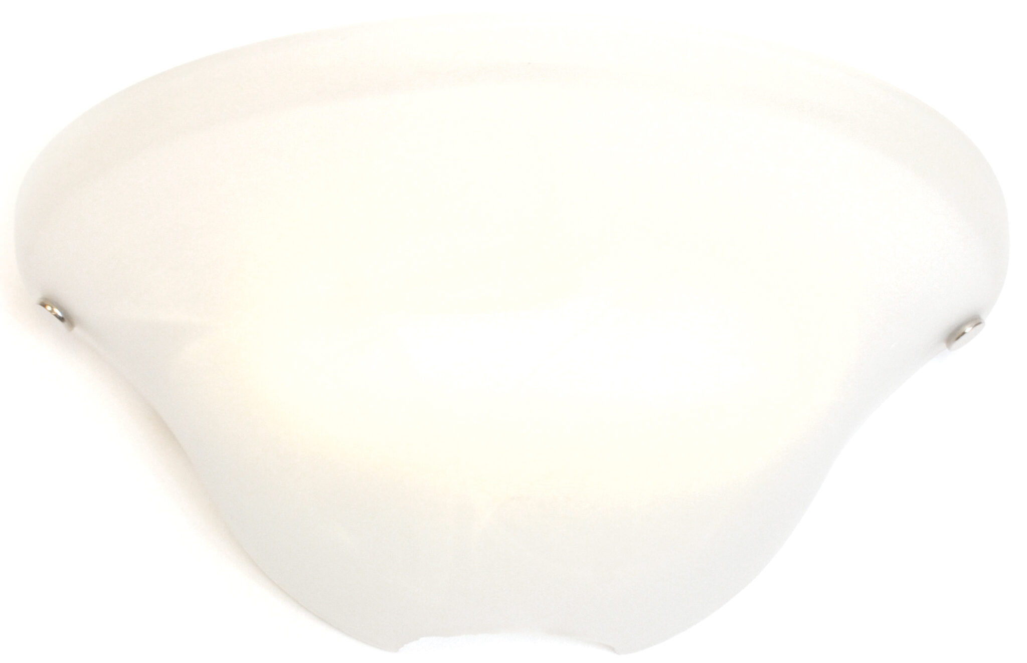 Frosted Glass Wall Light- Half Moon Battery Operated